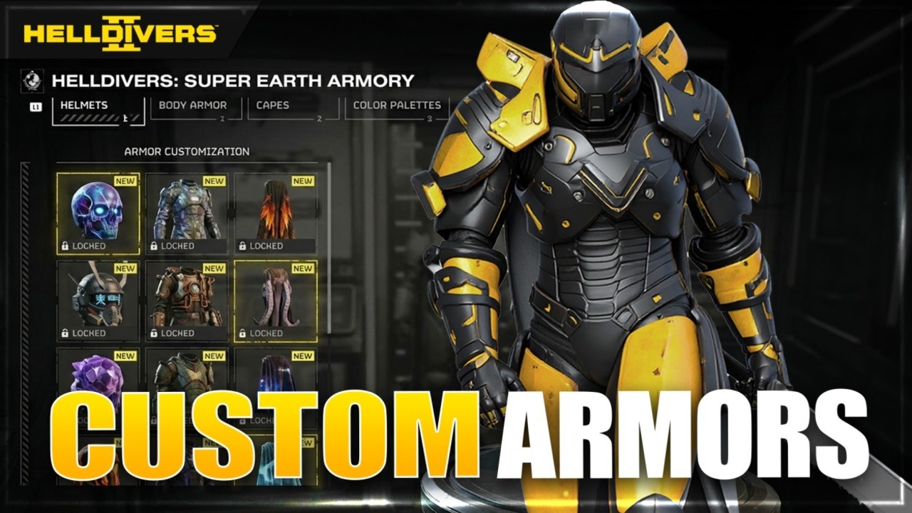 Helldivers 2 New Update Reveals Armor & Helmet Customization - YouTube