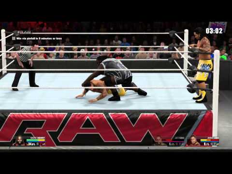 WWE 2K15 Gameplay: Mark Henry vs The Usos - 2K Showcase Part 8 (DLC) (Xbox One)