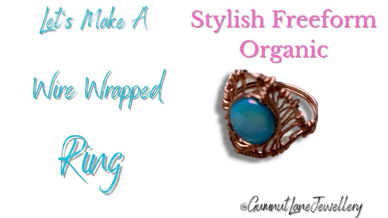 Freeform Organic Wire Wrapped Beaded Ring | Beginner Friendly - YouTube