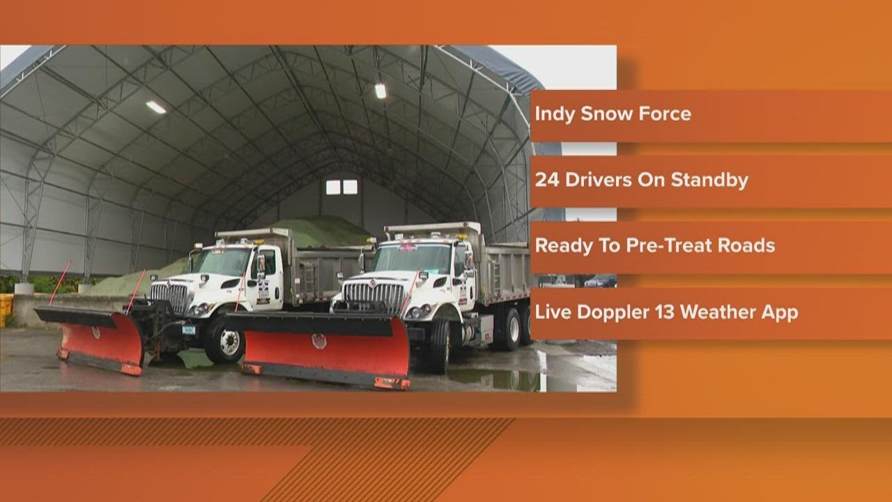 Indy Snow Force prepared for Saturday winter weather - YouTube