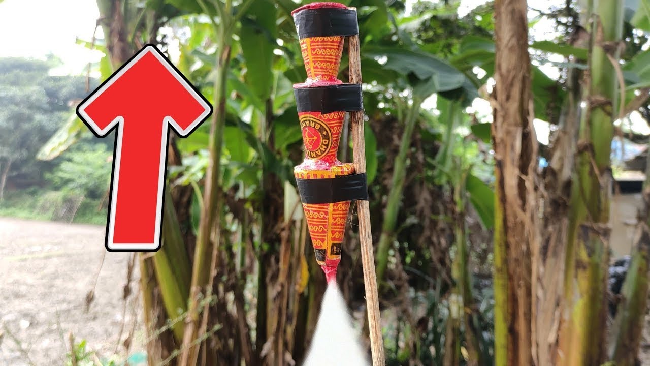 powerful Rocket from Diwali Anar - crackers experiment - YouTube