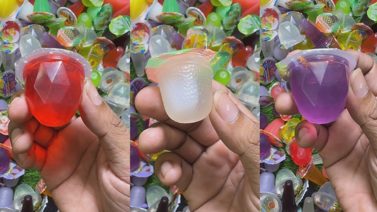 ASMR || Rainbows Jelly Opening || Jelly Video combine - YouTube