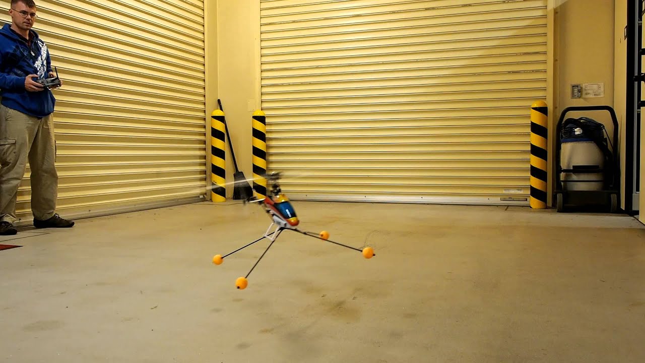 Blade 450 3D Indoor Hover - YouTube
