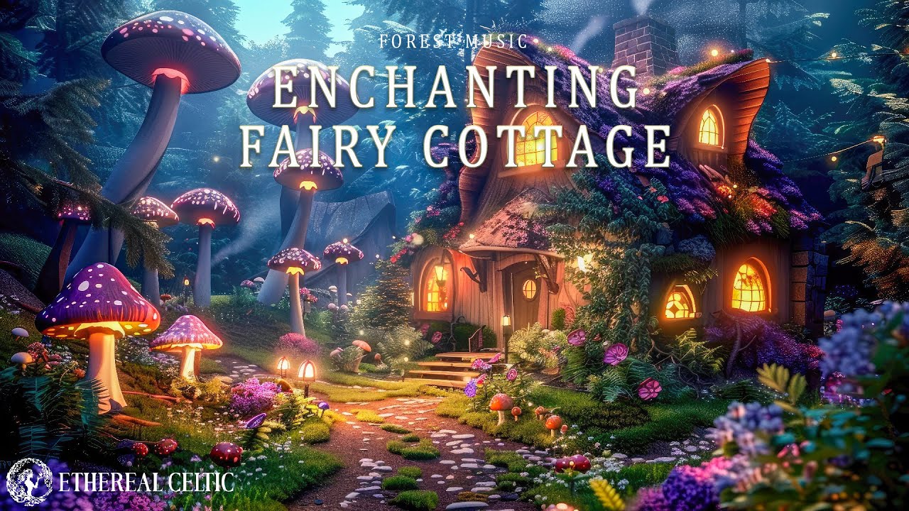 Enchanting Fairy Cottage in The Magic Forest Mystical Music to Relieve ...