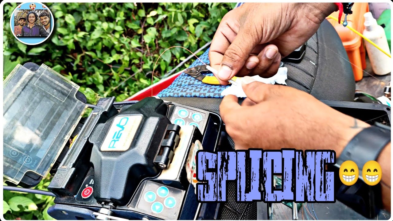 splicing a fiber for internet connection. 💥 with funny tutorial - YouTube