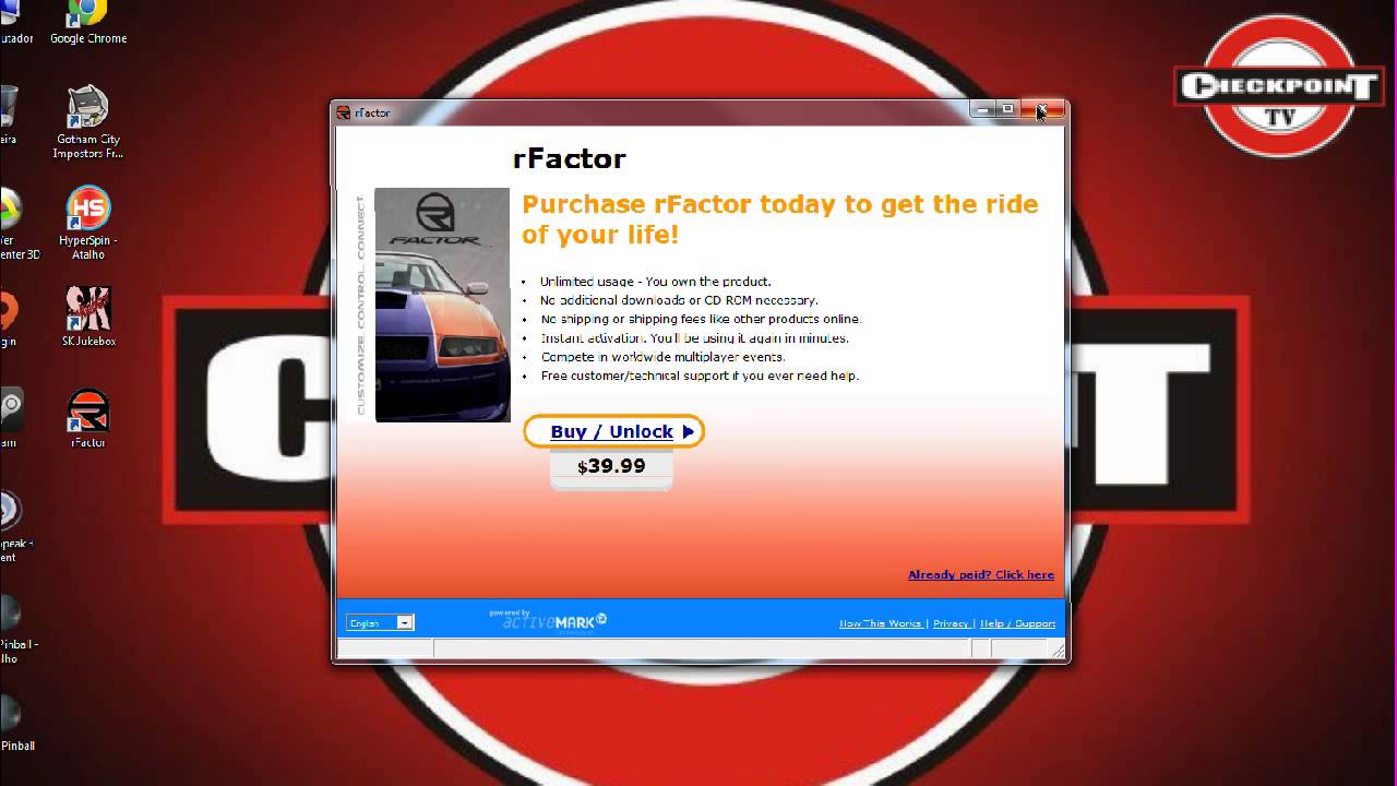 Tutorial - Como instalar e configurar o Rfactor - YouTube