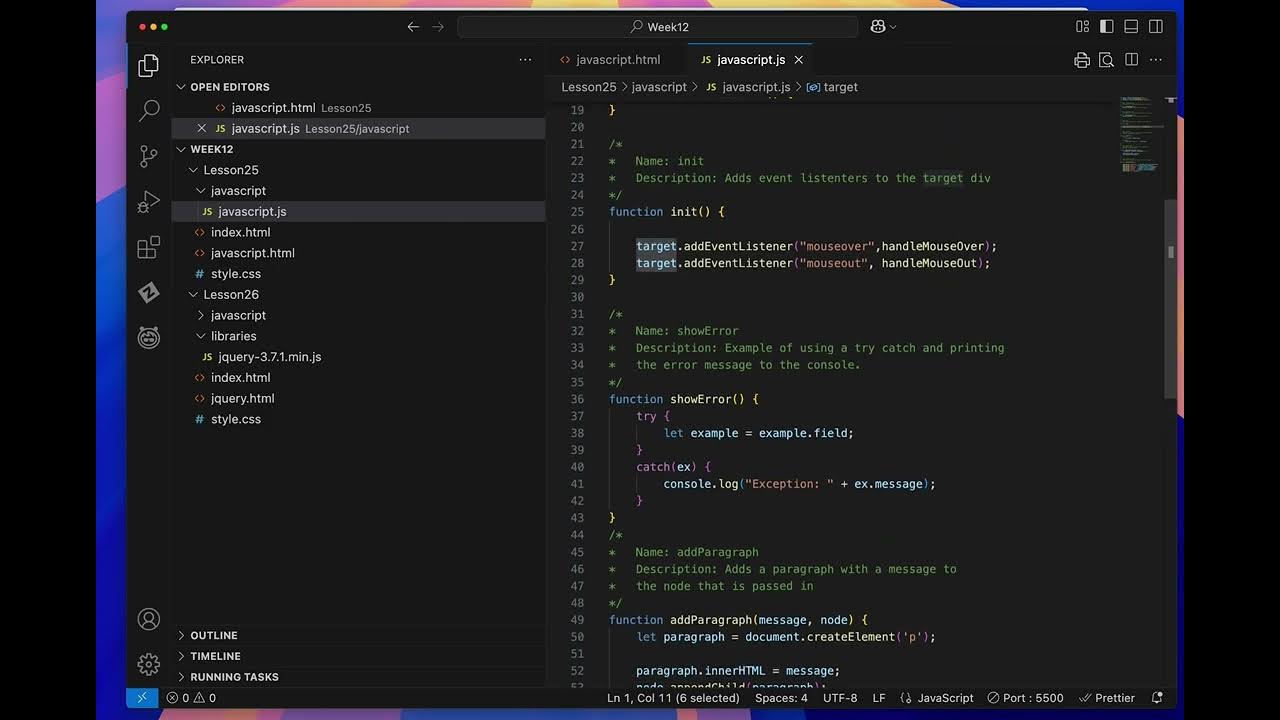 Client Side Web Development Lesson 25 - YouTube
