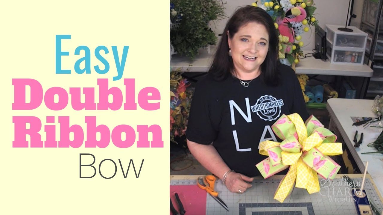 How To Make A Double Ribbon Bow The Easy Way YouTube how-to-make-a-double-ribbon-bow-the-easy-way-youtube