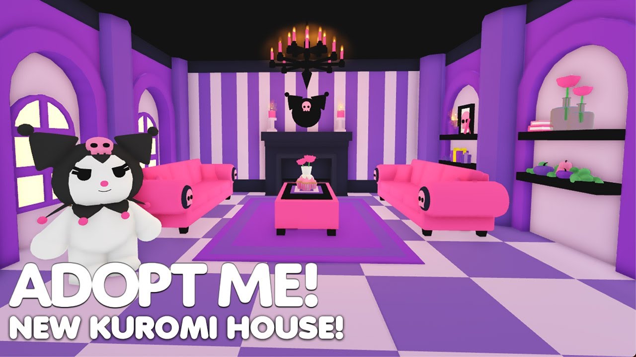 NEW Kuromi Tiny home Speed Build SANRIO in Adopt me! Roblox - YouTube