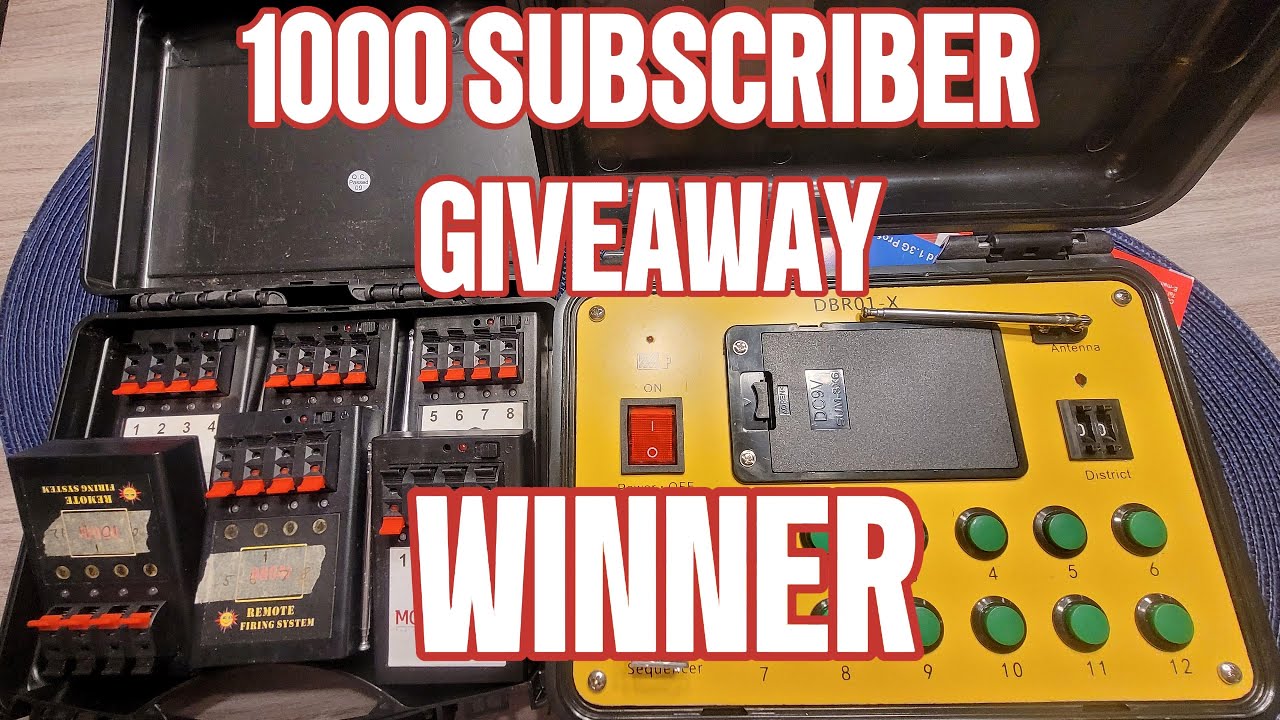 1000 SUBSCRIBER GIVEAWAY WINNER #fireworks #4thofjuly #pyro # ...