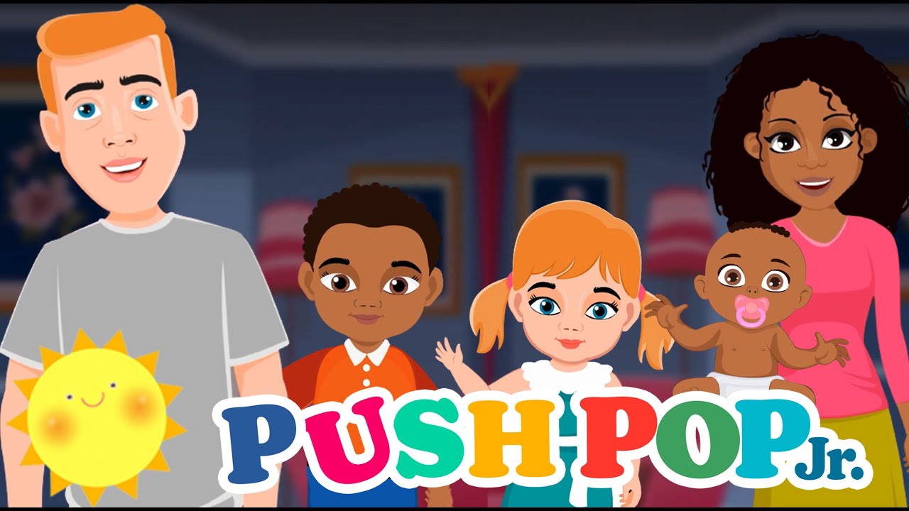 The Finger Family Song | Push Pop Jr | Kids Songs | Learning Songs ...