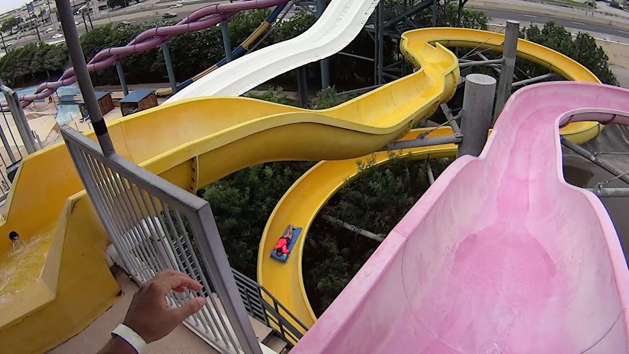 Head Rush Water Slide at Splashtown San Antonio - YouTube