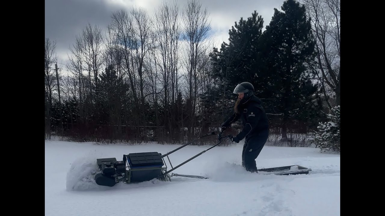 DIY Track Sled Test 2 - YouTube