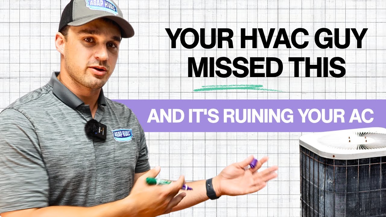 Your HVAC Guy Missed This and It's Ruining Your AC - YouTube