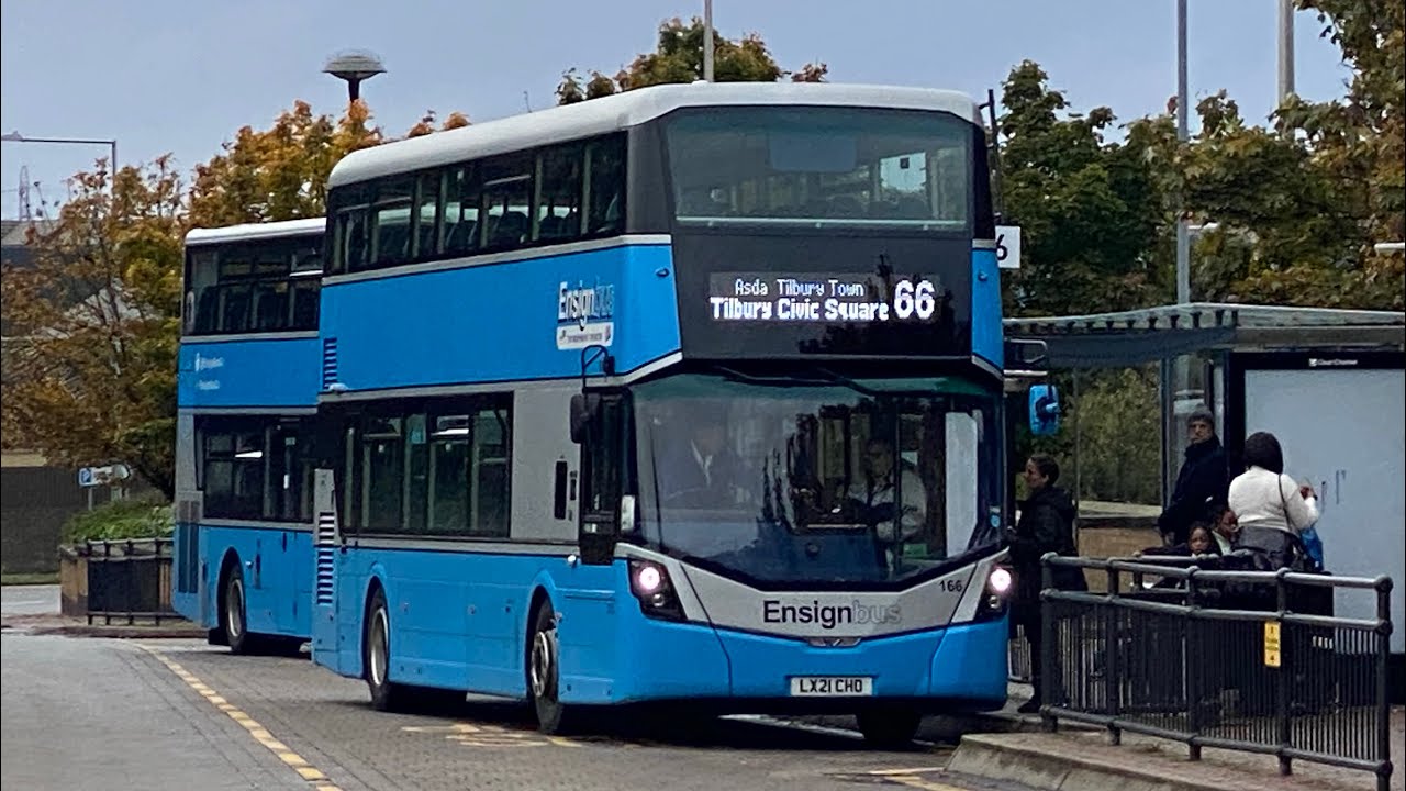 FULL ROUTE VISUAL | Ensignbus Route 44 Lakeside Bus Station To Grays ...