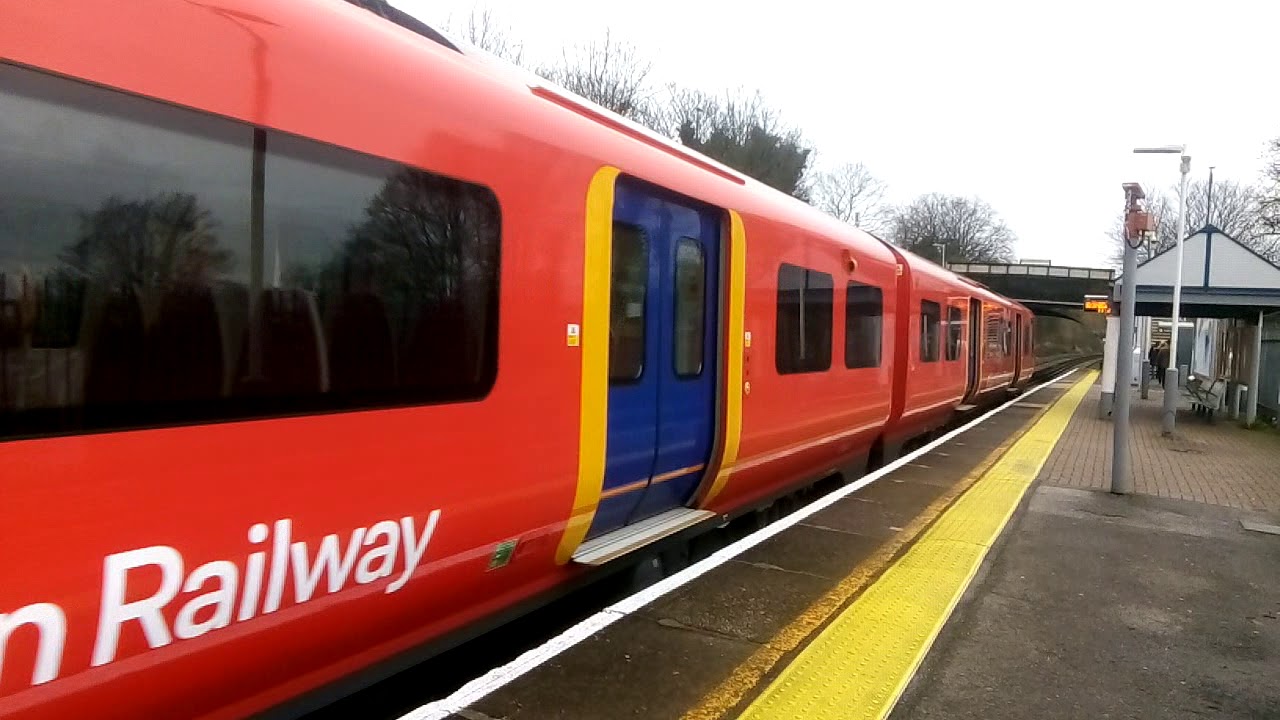 South Western Railway Class 707 Leaves Syon Lane - YouTube