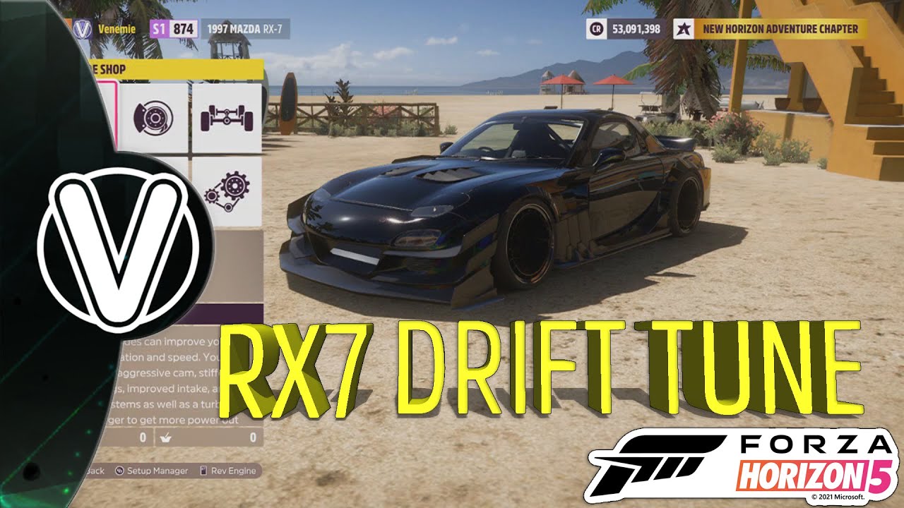 Forza Horizon 5 | Insane Rx7 Drift Build And Tune *This Cars A Beast ...