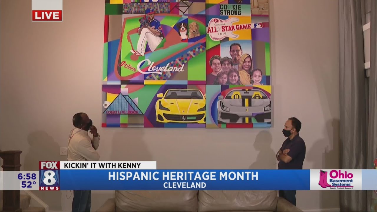 Kenny shines the spotlight on Cleveland artist Hector Vega - YouTube