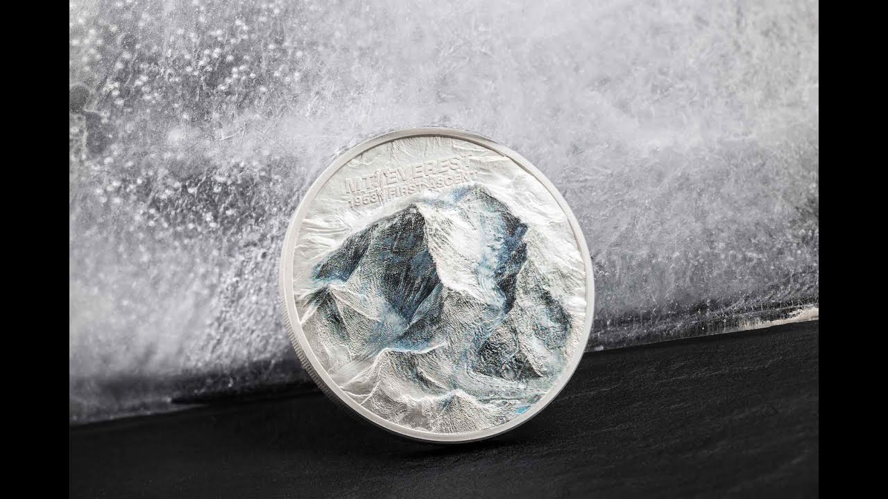 2023 Cook Islands 2 Ounce First Ascent Mount Everest Ultra High Relief ...