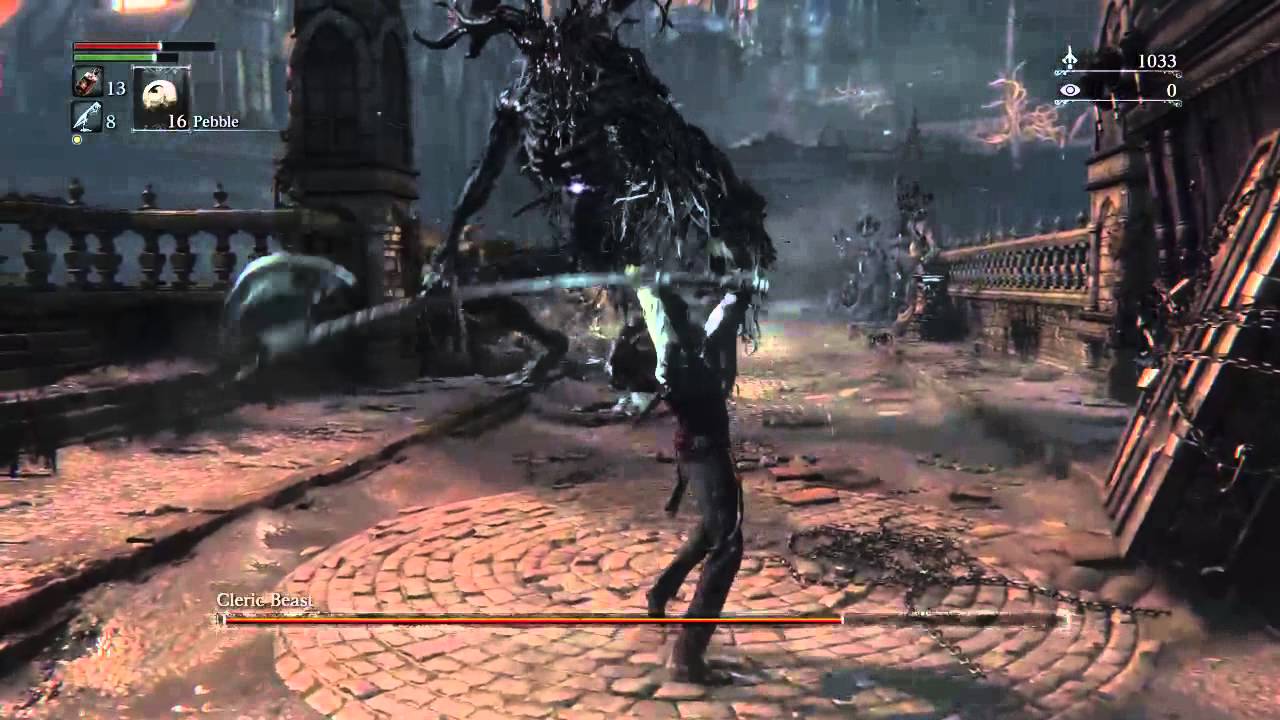 Bloodborne: Route to First Boss + Kill - YouTube