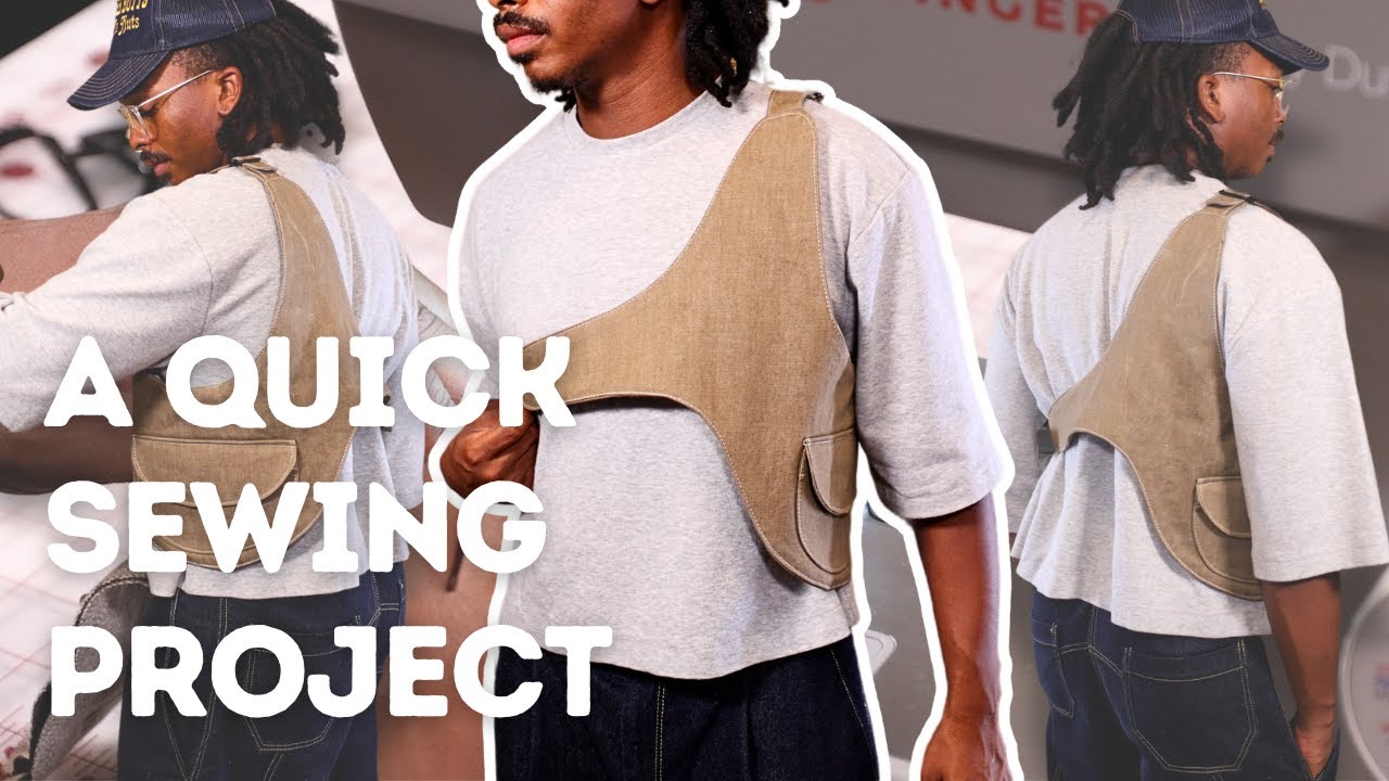 DIY Men's Harness Vest Sewing Tutorial! | Beginner-Friendly! - YouTube