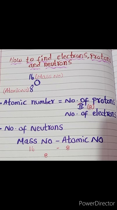 find number of protons, electron and neutron.//..... - YouTube