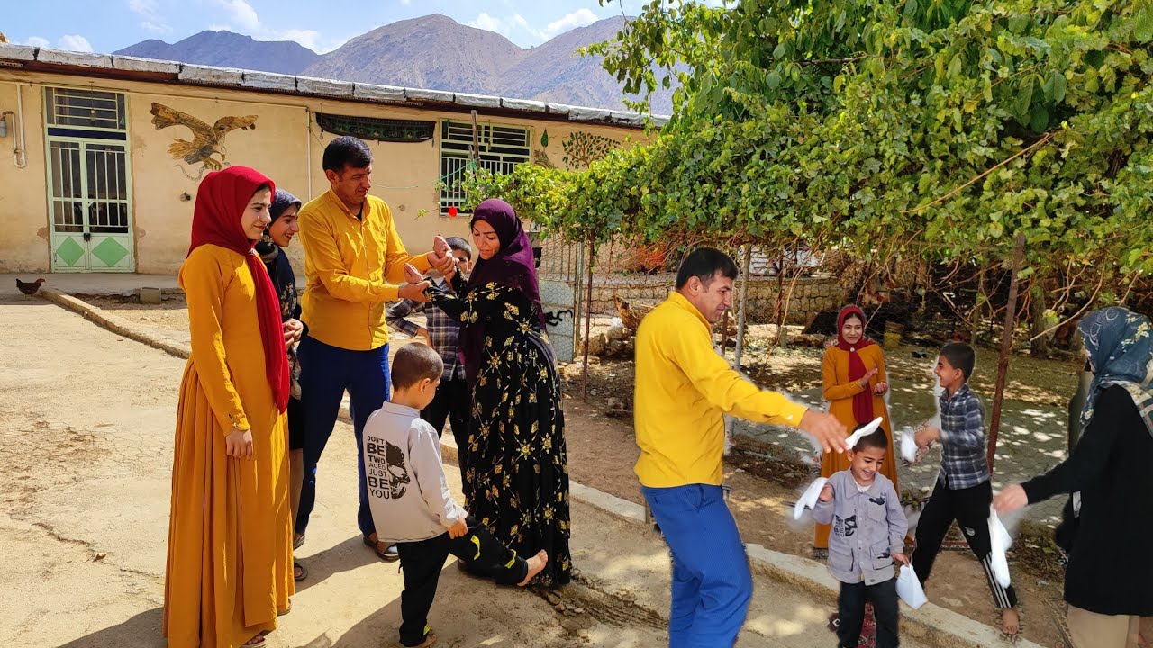 The joy and dance of a nomadic father and his children and trying to ...