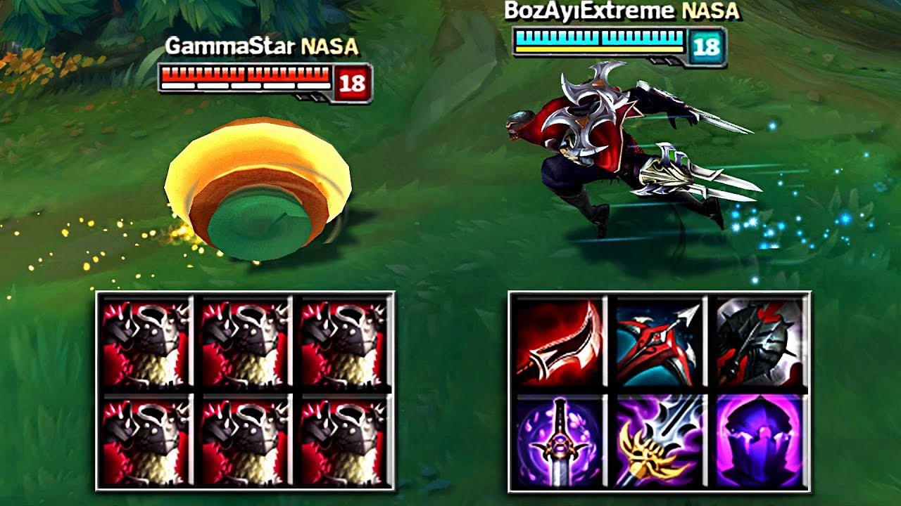 RAMMUS vs ZED FULL BUILD FIGHTS & Best Moments! - YouTube