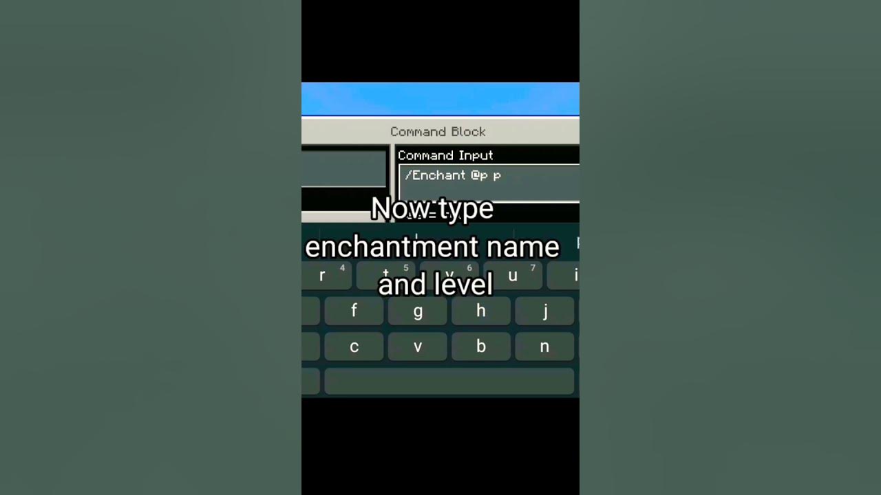 How To Enchant Anything By Commands In MCPE Bedrock Edition shorts how-to-enchant-anything-by-commands-in-mcpe-bedrock-edition-shorts
