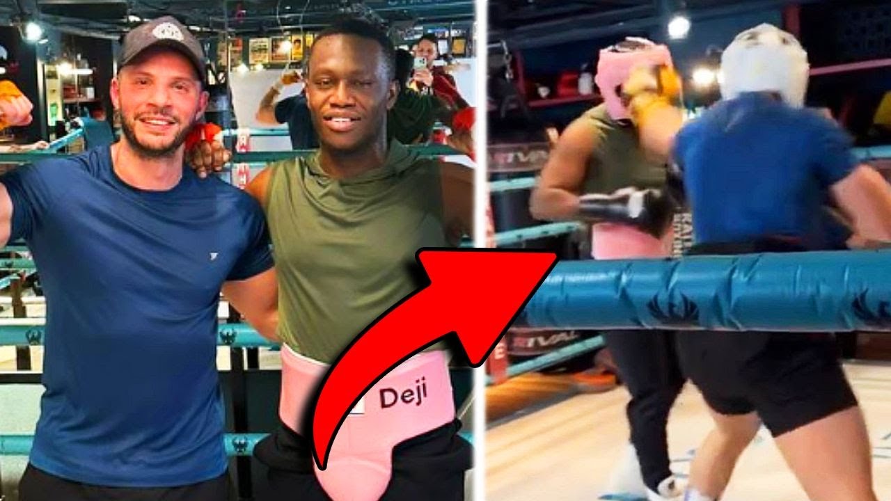 Deji Sparring Pro Boxer Ahead Of Swarmz Fight - YouTube