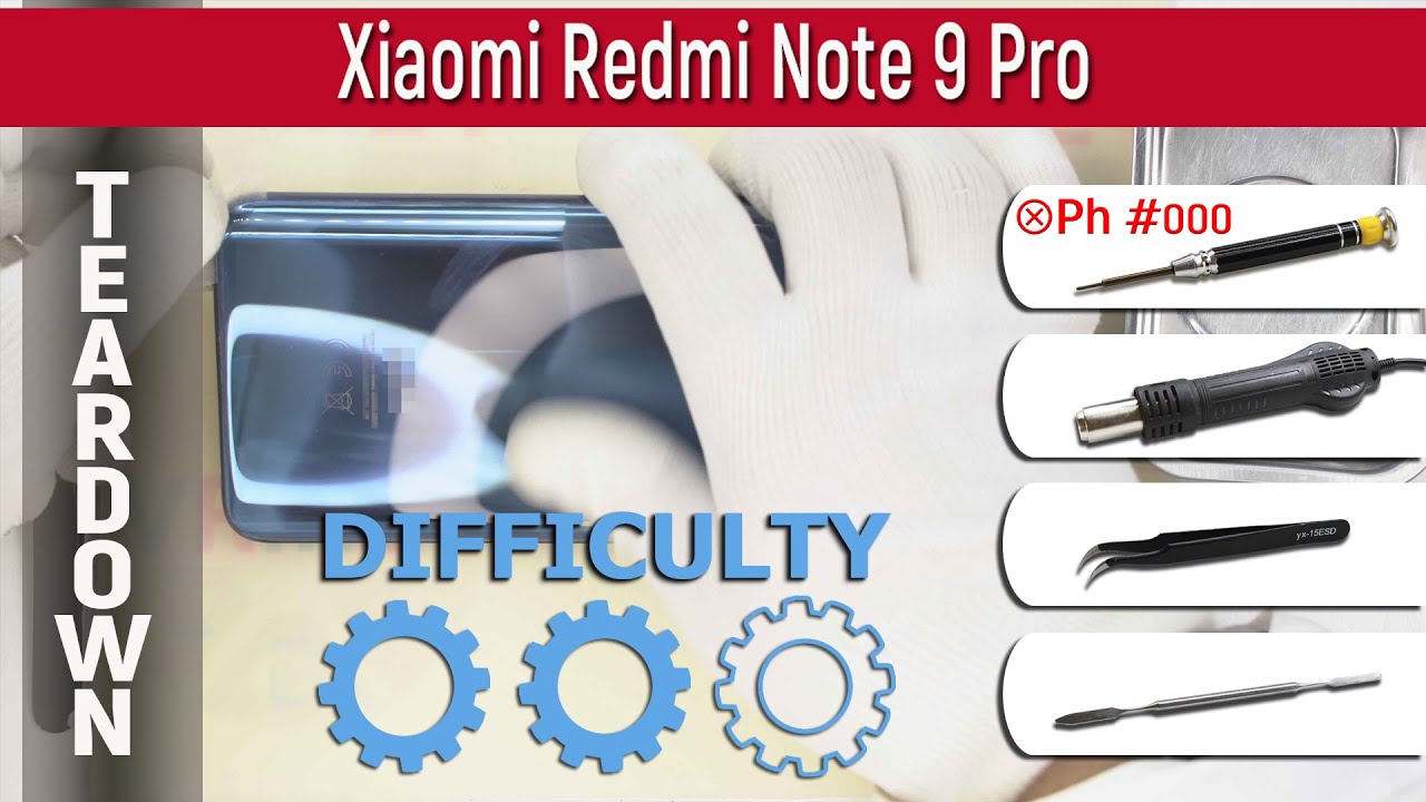 Xiaomi Redmi Note 9 Pro M2003J6B2G 📱 Teardown Take apart - YouTube