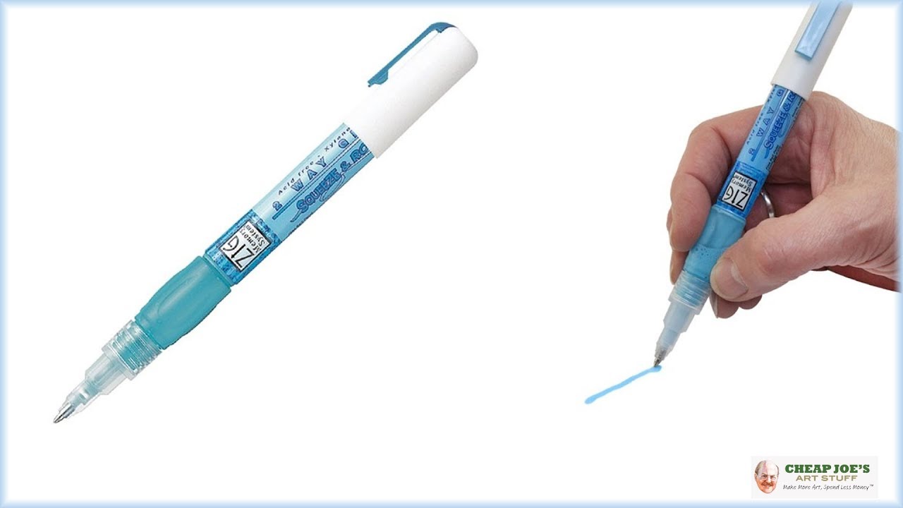 Cheap Joe's 2 Minute Art Tips - Kuretake Zig 2 Way Glue Pen - YouTube