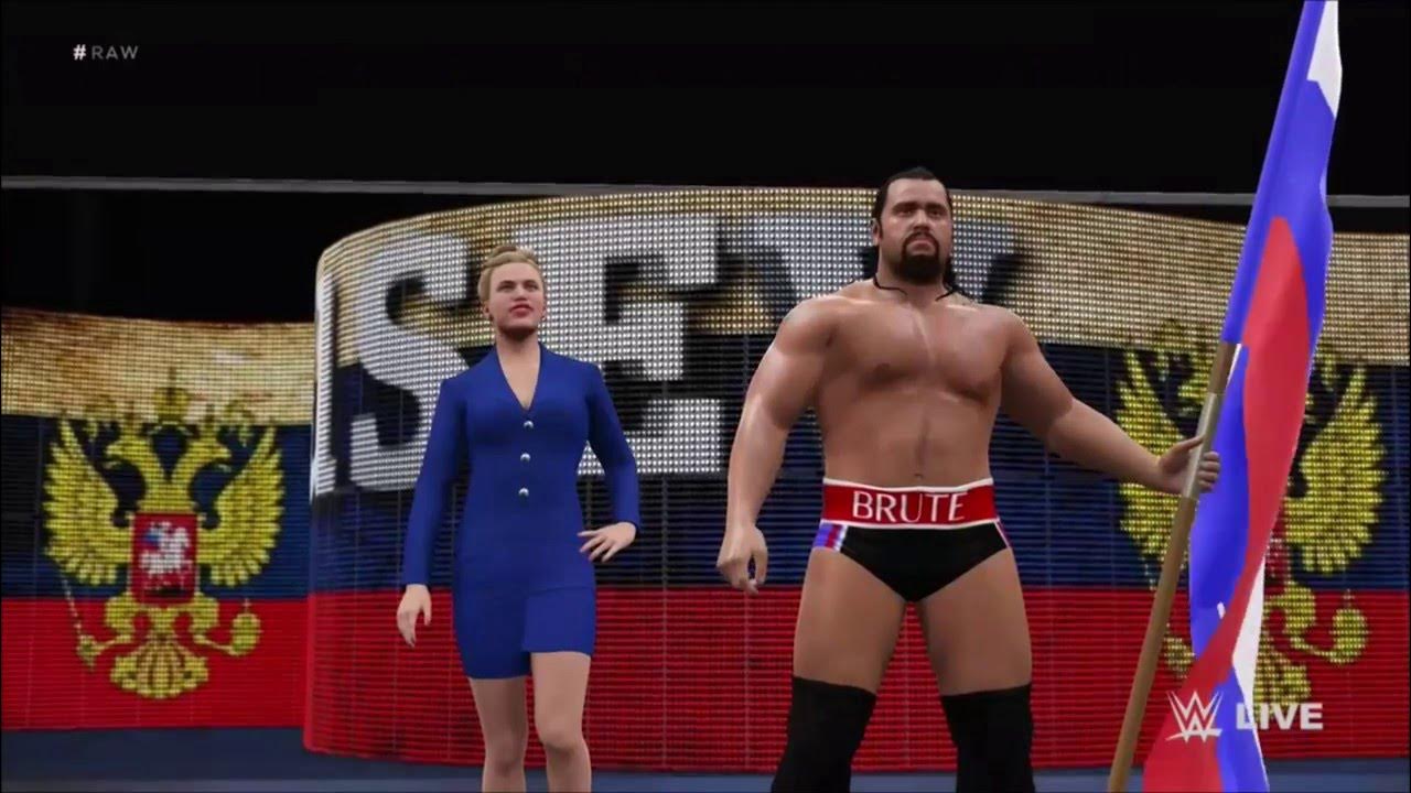 WWE 2K16 Community Showcase (XB1) - Rusev's Brute Attire With Lana - Rusev New Attire - YouTube