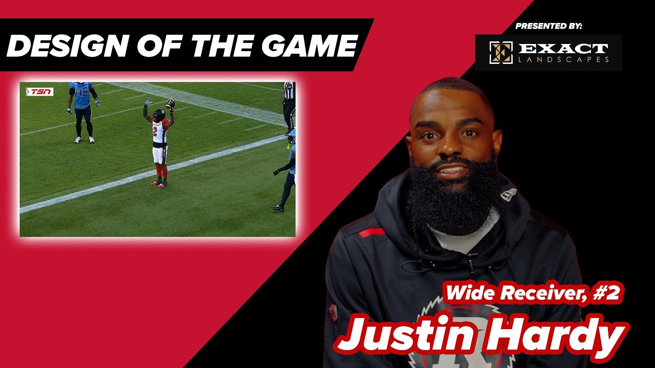 Design Of The Game: REDBLACKS WR Justin Hardy vs. Argo's in Week 10 ...