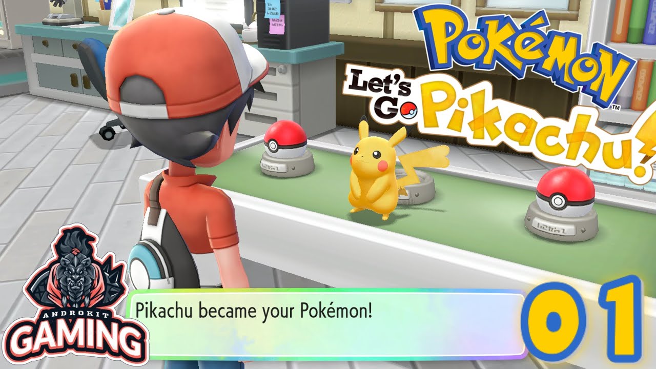 Let's play Pokemon let's go Pikachu part 01 | Androkit gaming - YouTube