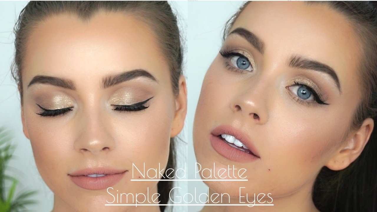 Simple Golden Eyes - UD Naked Palette | Maddie Edwards - YouTube