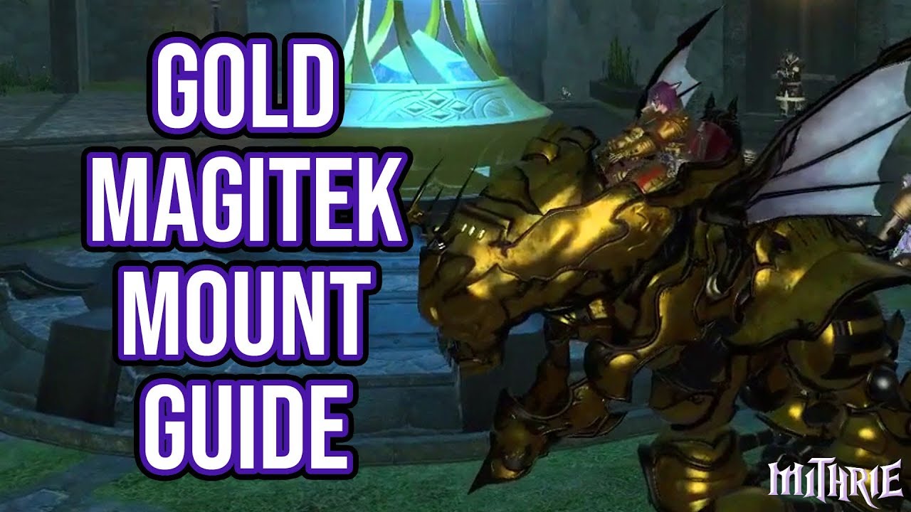 FFXIV 2.45 0480 Gold Magitek Mount (Commendations) - YouTube