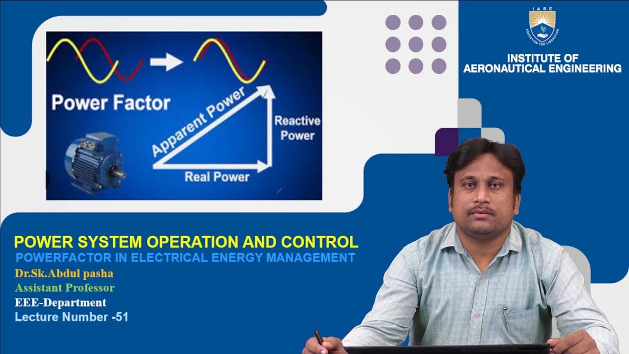 Powerfactor in Electrical Energy Management by Dr. Sk Abdul Pasha - YouTube
