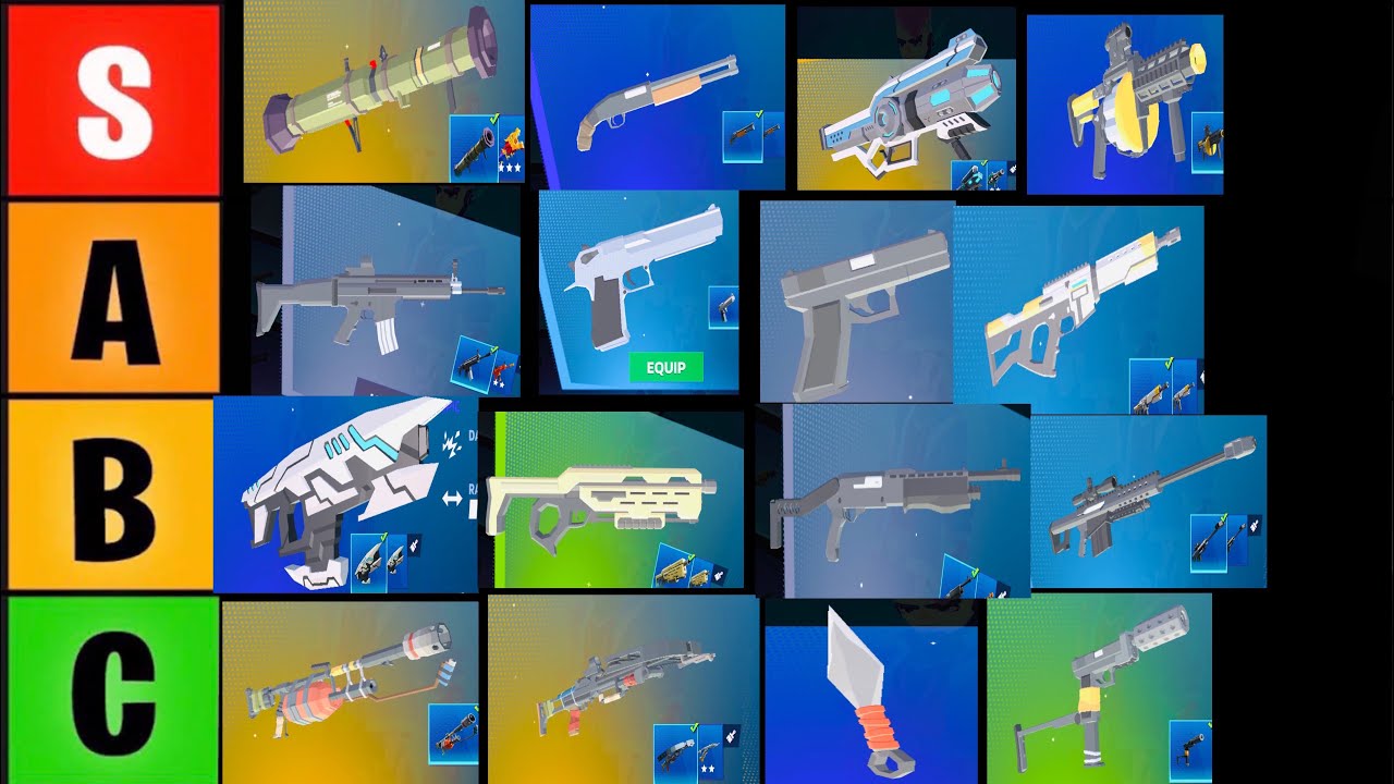 Ranking All 1v1.LOL GUNS ️ - YouTube