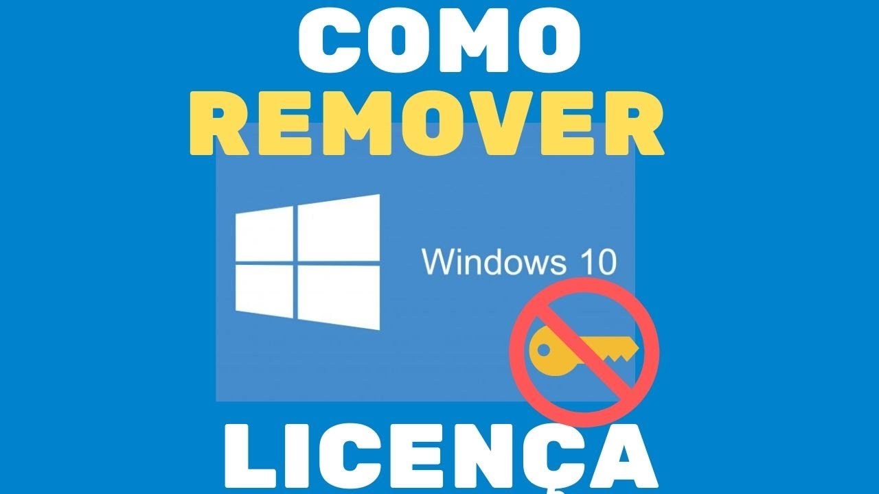 Como remover chave de ativação do windows - YouTube