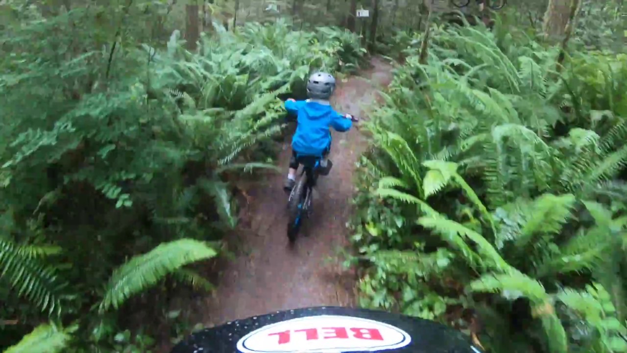 First full suspension mountain bike ride, kids Norco Fluid 4.2 24" at ...