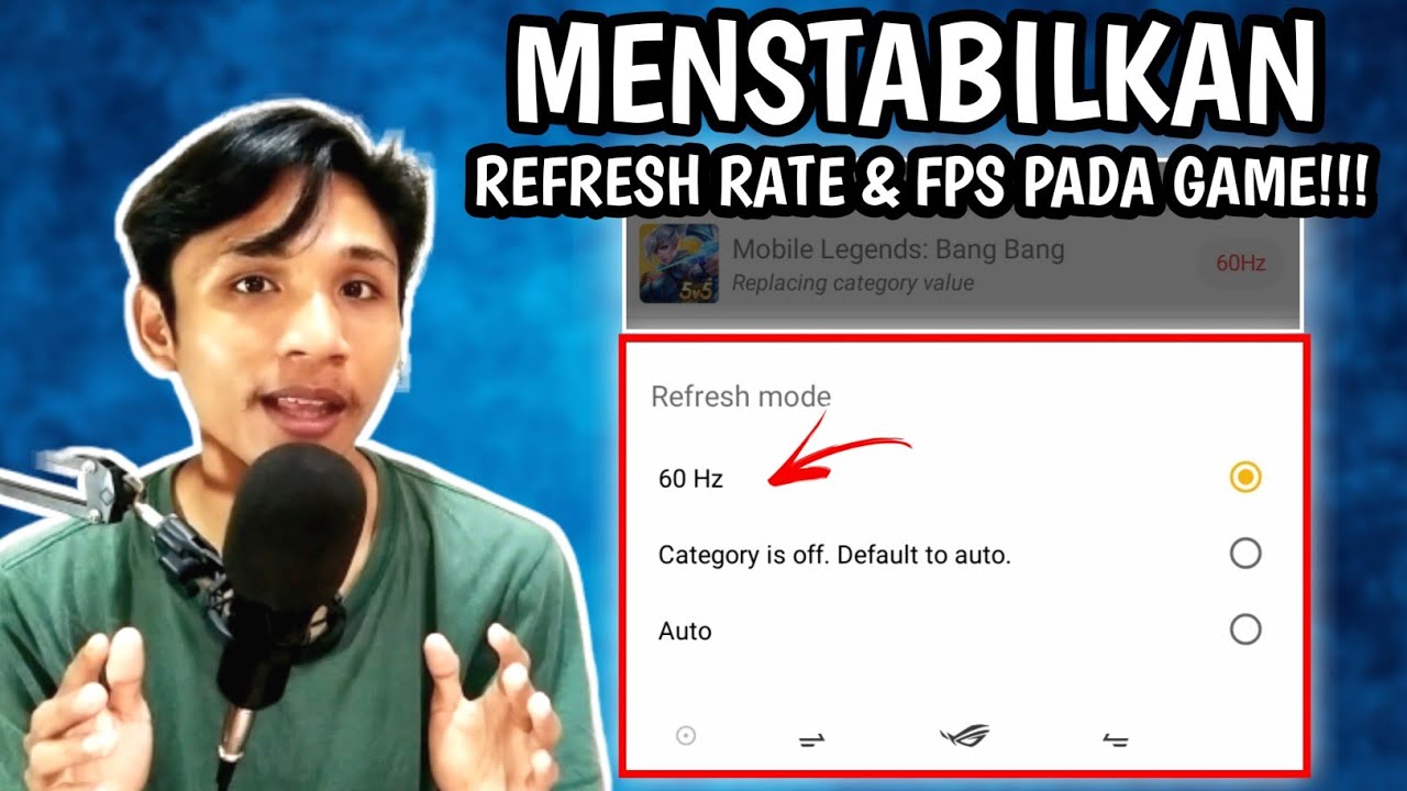 Aplikasi untuk menstabilkan refresh rate tetap stabil saat bermain game ...