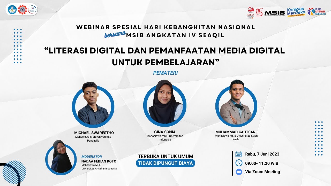Webinar Literasi Digital dan Pemanfaatan Media untuk Pembelajaran ...