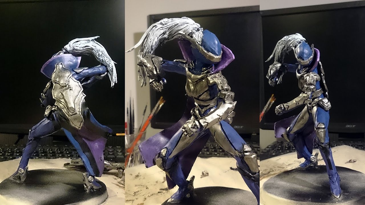 Sculpting League of Legends: Project Vayne - part 4 - Base paint - YouTube