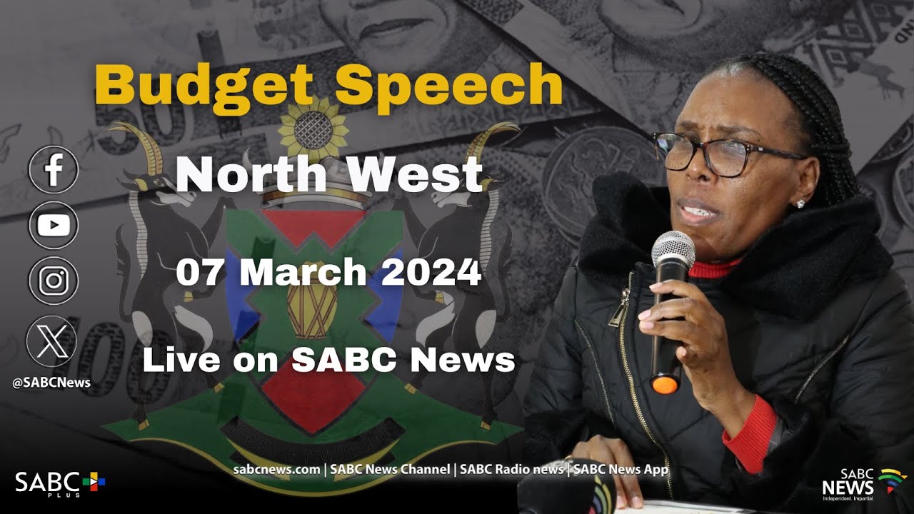 North West Budget Speech 2024 - YouTube