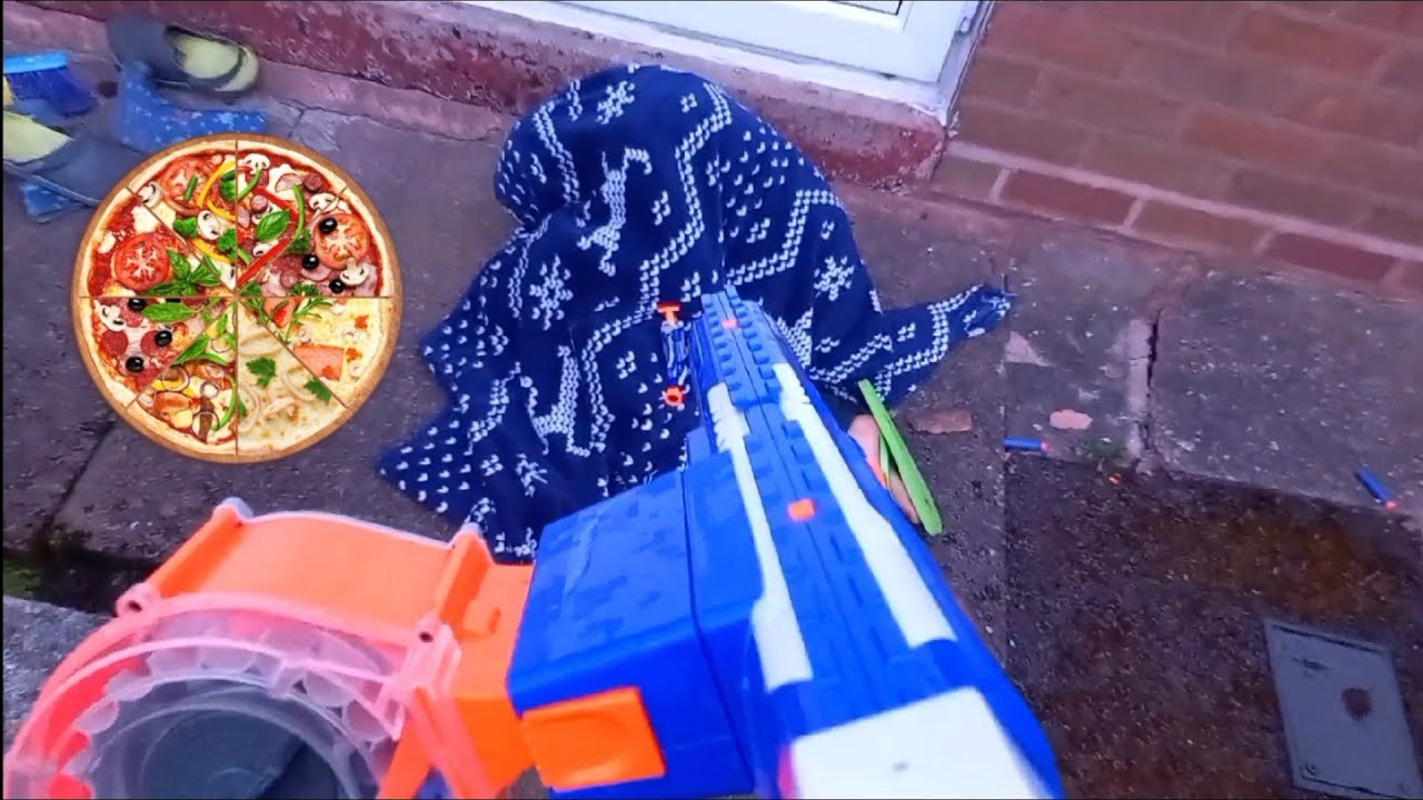 NERF WAR : PIZZA BATTLE #nerf - YouTube