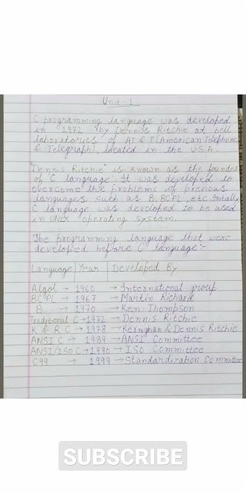C Language Notes For Bca Btech Mca Shorts Viralvideo Viralshorts Clanguage 