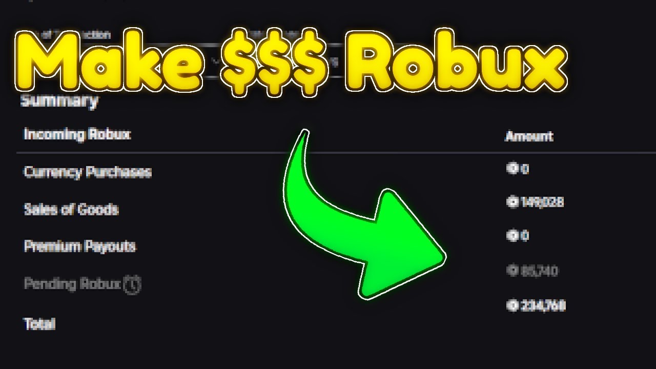 Make THOUSANDS of robux FAST! - YouTube