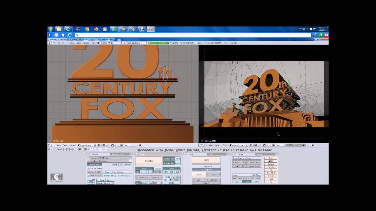 How to Make your 20th Century Fox logo - YouTube