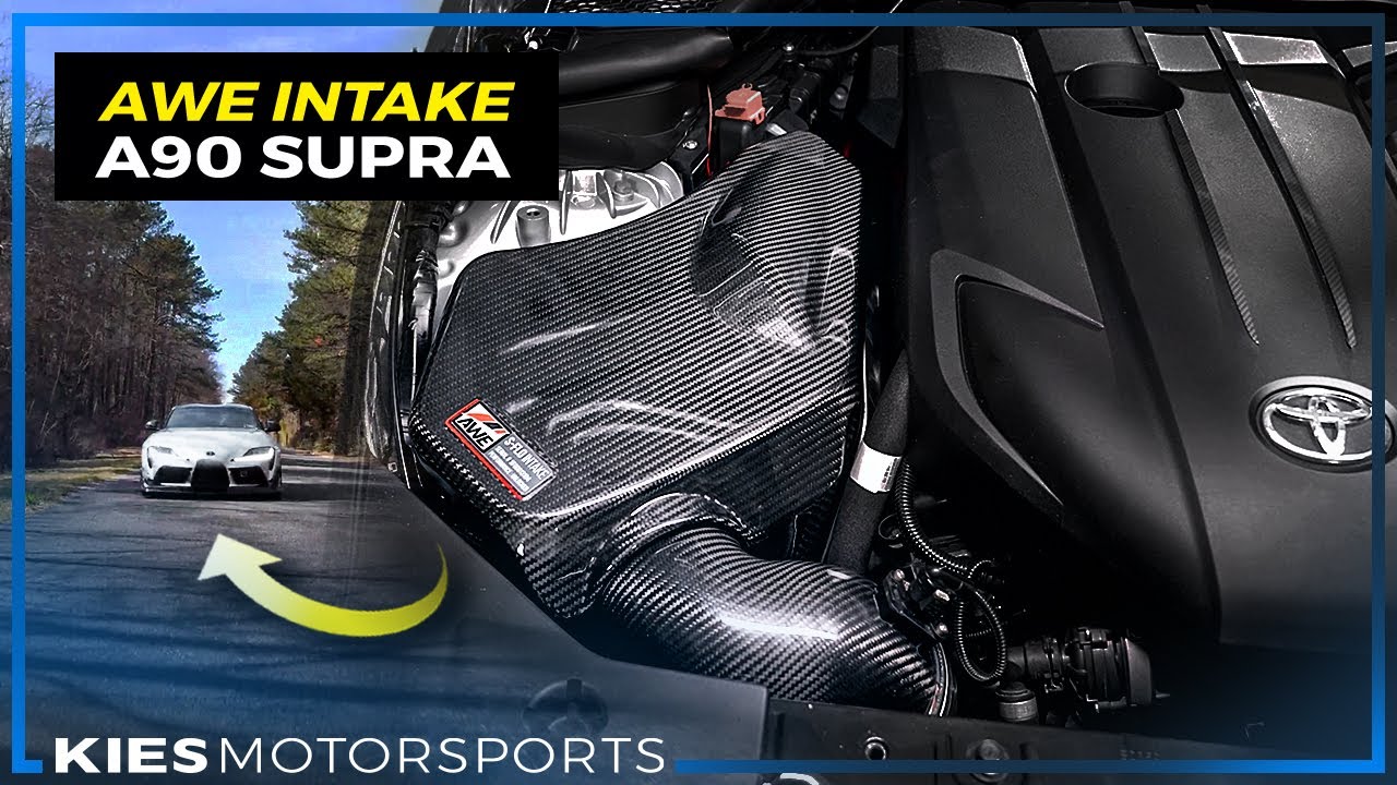 DIY: A90 Supra AWE Carbon Fiber Intake! With Sound Clips! - YouTube